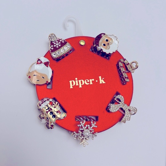 Piper K | Accessories | Nwt Piper K Festive Gorgeous Metal Hair Claw ...